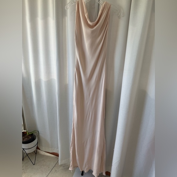 Reiss | Dresses | Reiss Loreta Blush Ivory Off The Shoulder Gown Final ...